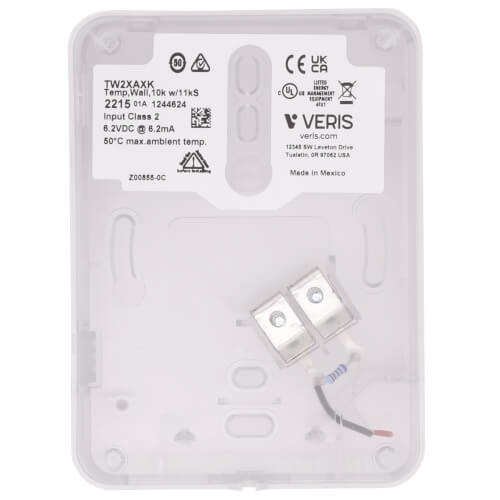 TW2XAXK - Veris TW2XAXK - Wall Temperature Sensor, 10k Ohm w/ 11K Shunt