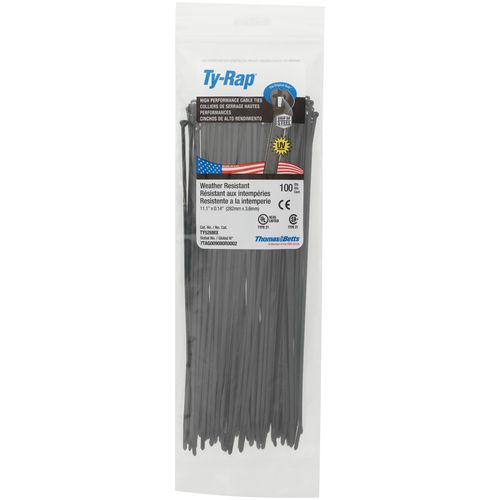 TY526MX - Ty-Rap TY526MX - 11" Nylon Cable Tie w/ Stainless Steel Lock ...
