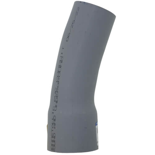UA5AJB - Carlon UA5AJB - 2" Schedule 40 PVC, 22.5° Elbow Bell End