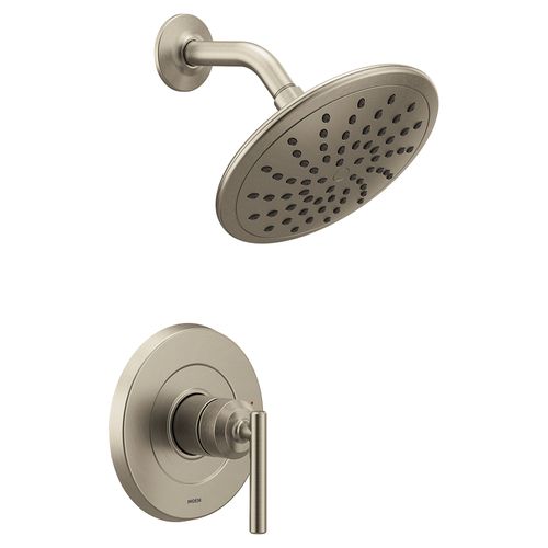 T3002EPBN - Moen T3002EPBN - Gibson Brushed Nickel Posi-temp Eco-performance 8" Diameter Shower ...