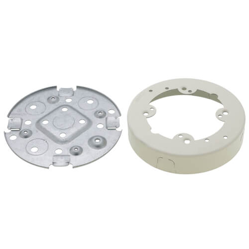 V5738 - Wiremold V5738 - 4-3/4" Dia. Solid Base Fixture Box Fitting (Ivory)