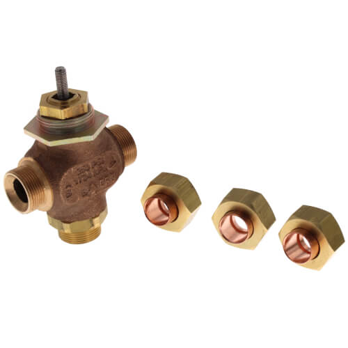VB-7314-0-4-2 - Barber Colman VB-7314-0-4-2 - 1/2" Union Sweat 3-Way ...