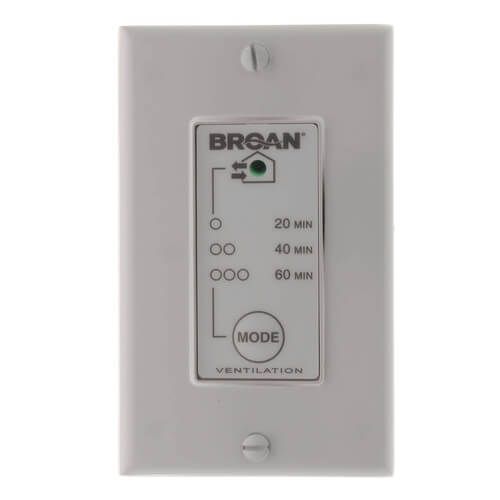 VB60W - Broan VB60W - Wall Control w/ Timer for ERV and HRV Units