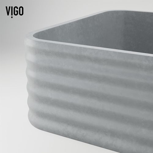 VG04076 - VIGO VG04076 - Cadman Concreto Stone 18" x 13" x 5 ...