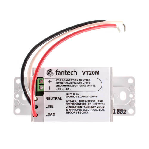 VT20M - Fantech VT20M - VT20M Ventech Programmable Main Fan Control (20 ...