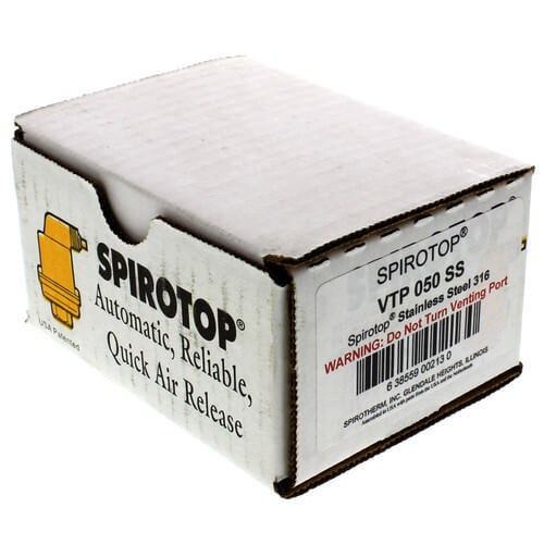 VTP050SS - Spirotherm VTP050SS - 1/2" Spirotop Air Release Valve ...