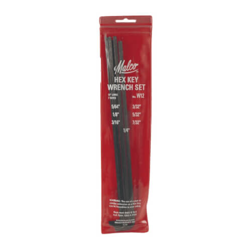 W12 - Malco W12 - 12" Hex Key Set (7 Piece)