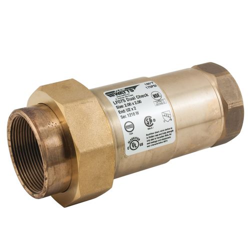 0061945 - Watts 0061945 - 2" LF07S Dual Check Valve Backflow Preventer ...