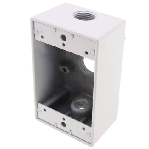 WB1350W - Southwire WB1350W - Single Gang 1/2" 3 Holes Weather Proof ...