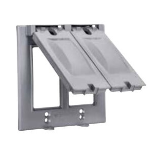 WCV2GFI - Southwire WCV2GFI - Double Gang Weatherproof GFCI Cover (Gray)