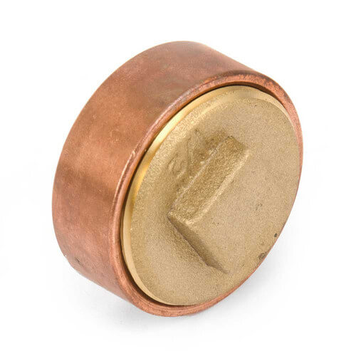 WD89F-20 - Cello WD89F-20 - 1-1/4" Cast Copper DWV Flush Cleanout ...