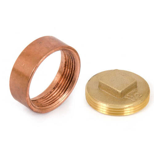 WD89F-32 - Cello WD89F-32 - 2" Cast Copper DWV Flush Cleanout Adapter w ...