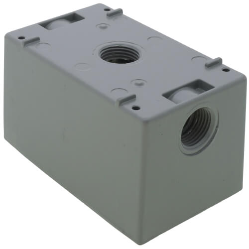 WDB1350 - Southwire WDB1350 - Single Gang 1/2" 3 Holes Deep Weather ...