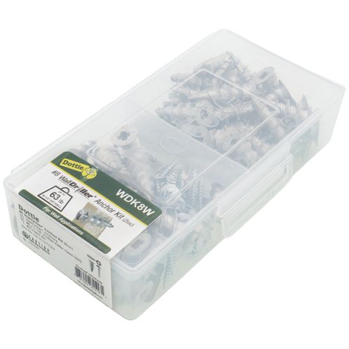 WDK8W - LH Dottie WDK8W - #8 Zinc Alloy Walldriller Anchor Kit w/ Wafer ...