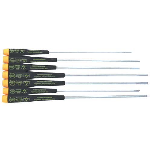 27393 - Wiha 27393 - 7-Piece ESD Safe Precision Extra Long Screwdriver Set