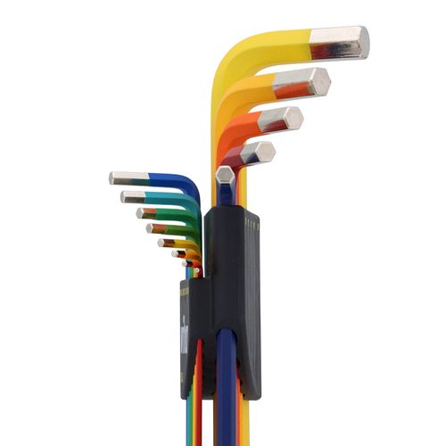 66981 - Wiha 66981 - 13-Piece Ball End Color Coded Hex L-Key Set - Inch