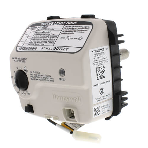WT8840B1500 Water Heater Gas Valve Control Honeywell/Resideo ...