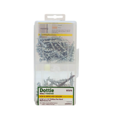 WTKPH - LH Dottie WTKPH - 3/16" x 1-1/4" Phillips Pan Head Wall Twister Kit