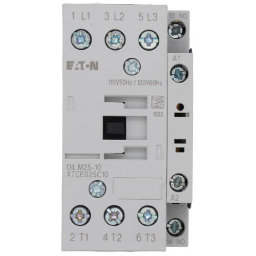 XTCE025C10A - Eaton XTCE025C10A - 3-Pole Non-Reversing Contactor (120V ...