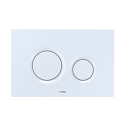 YT930-WH - TOTO YT930-WH - Dual Button Push Plate w/ Round Buttons for ...