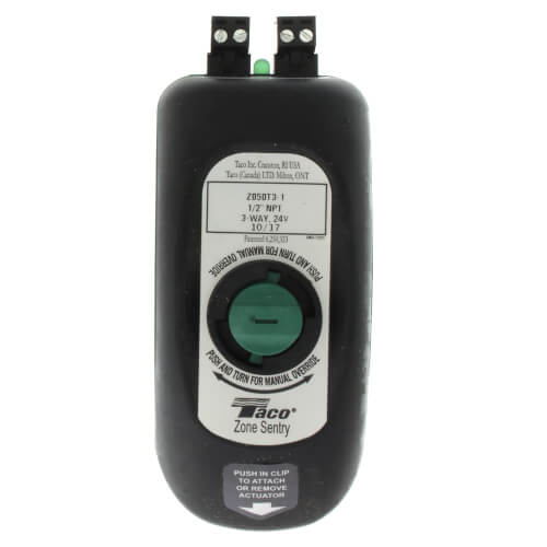 Z050T3-2 - Taco Z050T3-2 - 1/2" 3-Way Zone Sentry Valve Normally Closed ...