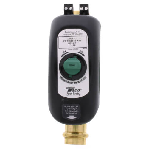 Z075P2-1 - Taco Z075P2-1 - 3/4" 2-Way Zone Sentry Valve Normally Closed ...