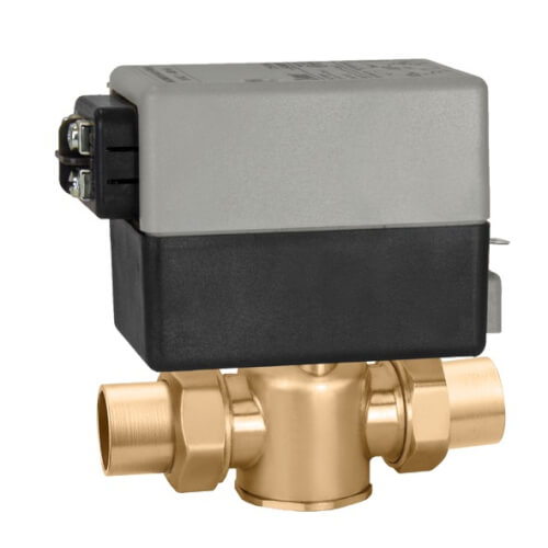 Z55S - Caleffi Z55S - 3/4" Sweat 2-Way Zone Valve w/ Screw Terminals, 7 ...
